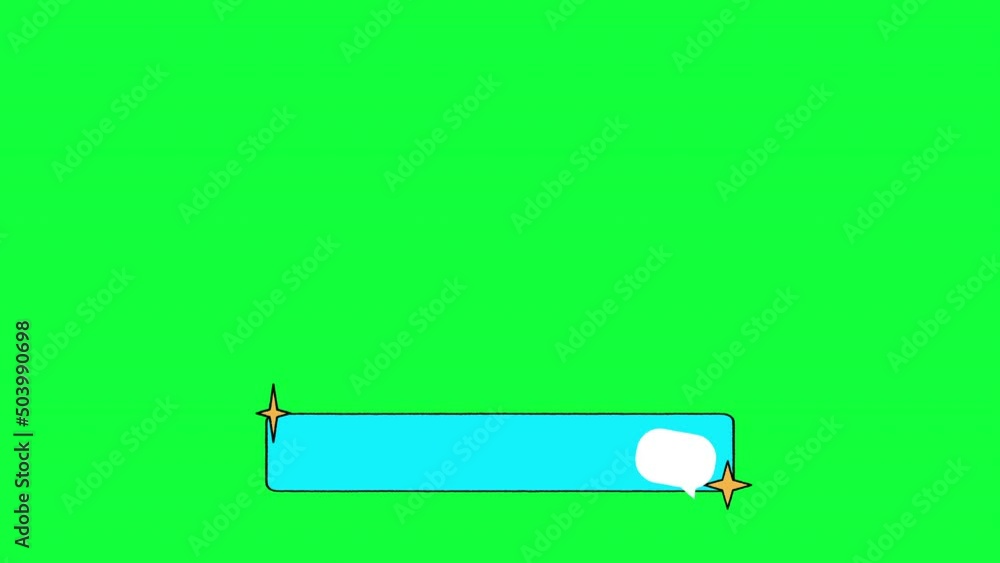 Comments Button Animation, Lower Thirds on Green Screen. Speech Bubble ...