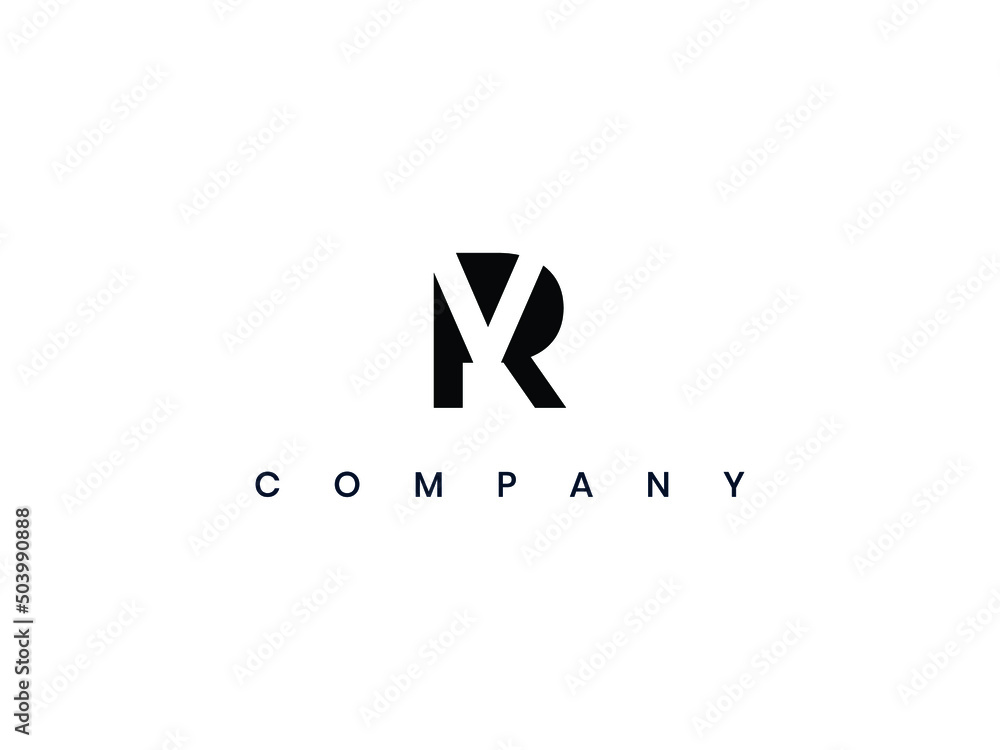 RV logo design, RV logo white background, Letter RV, Letter VR, Letter ...