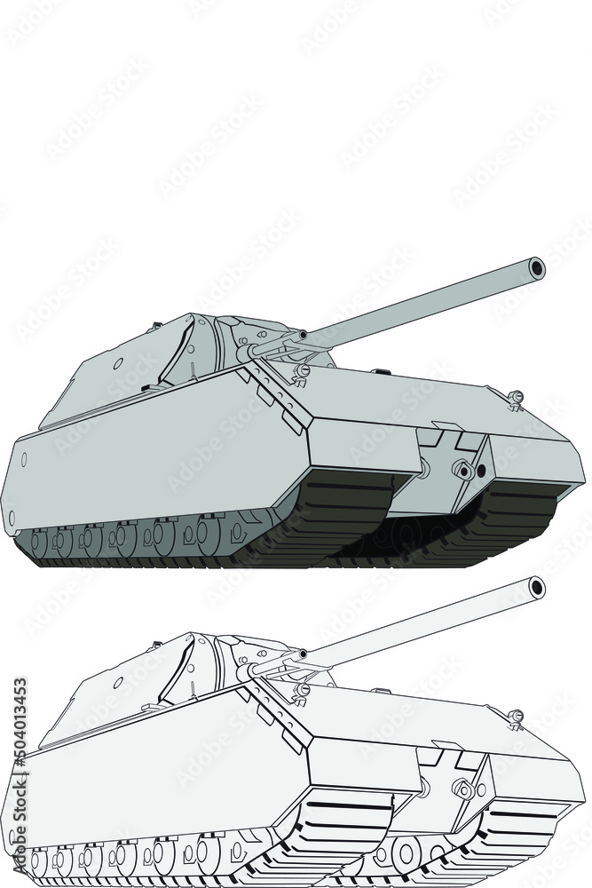 The heavyweight tank of Germany during the Second World War - MAUS. The ...