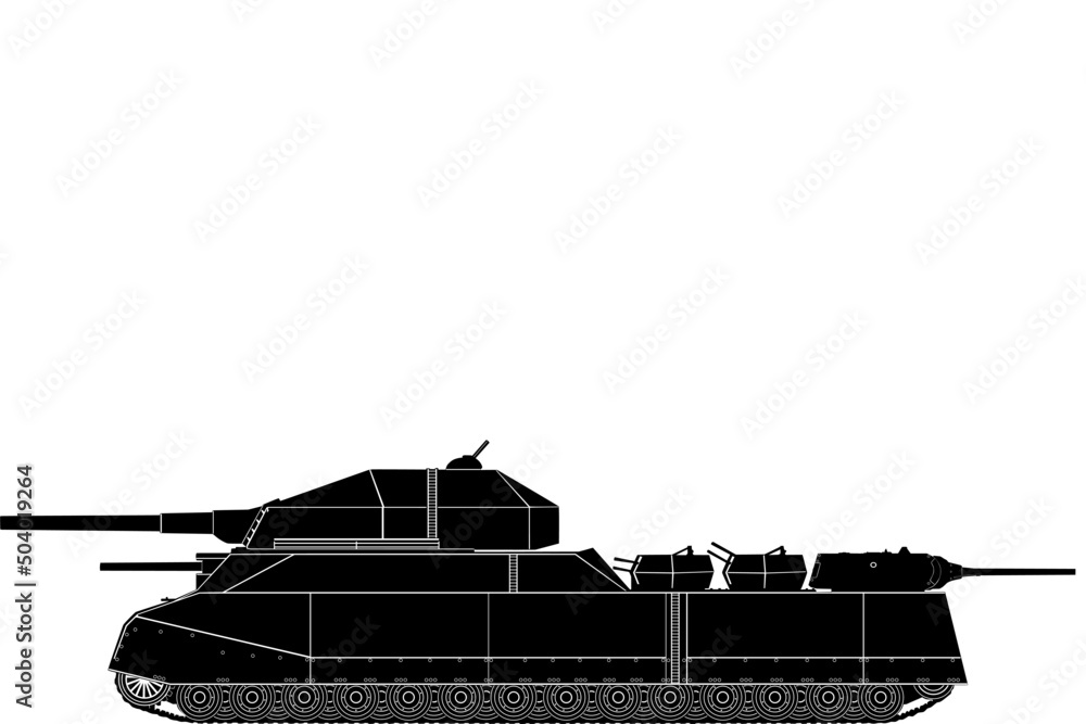 German super project of the super-heavy Landkreuzer P. 1000 "Ratte ...