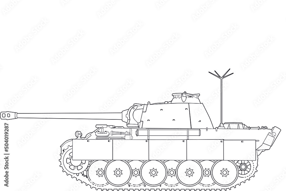 One of the most famous tanks of the Second World War is the Pz-V ...