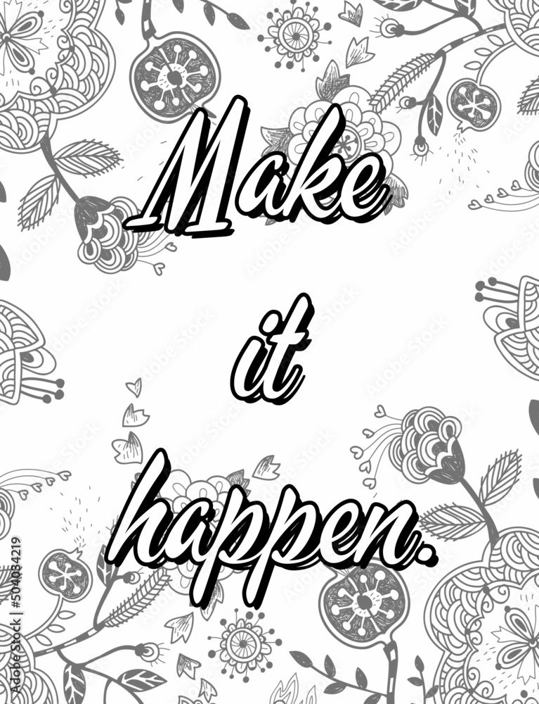 Inspirational Motivational quotes coloring pages, positive Affirmations ...