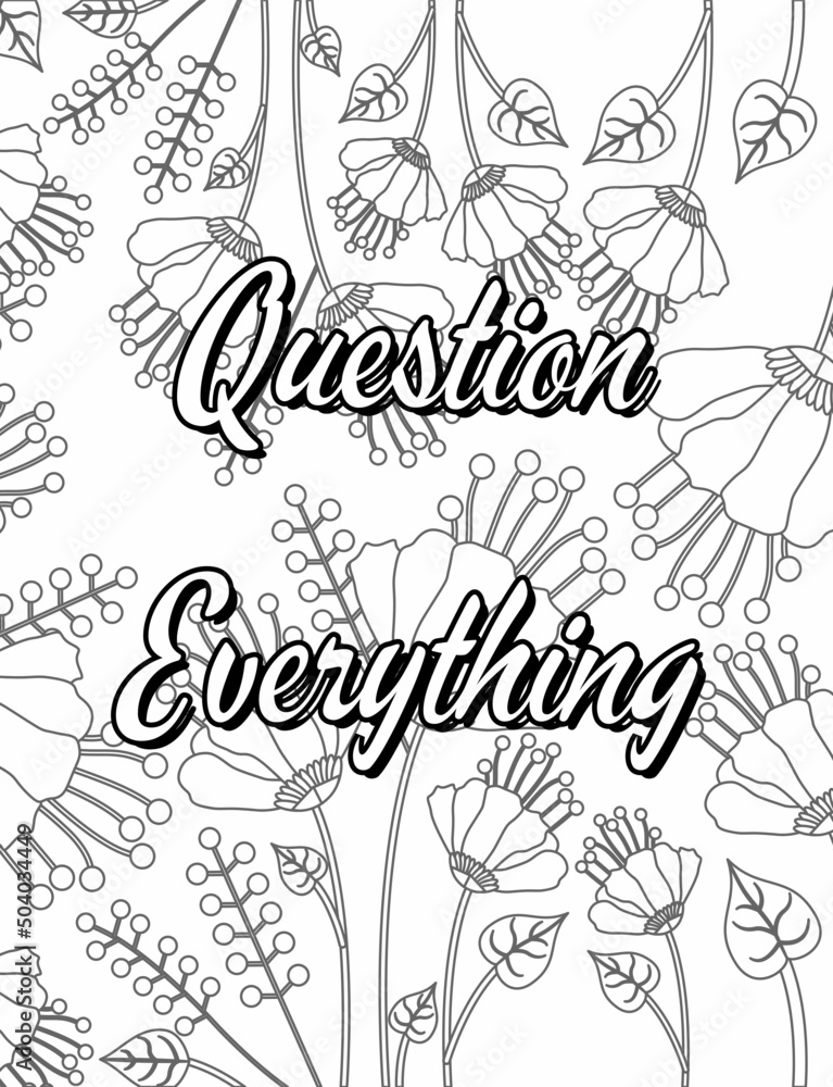 Inspirational Motivational quotes coloring pages, positive Affirmations ...