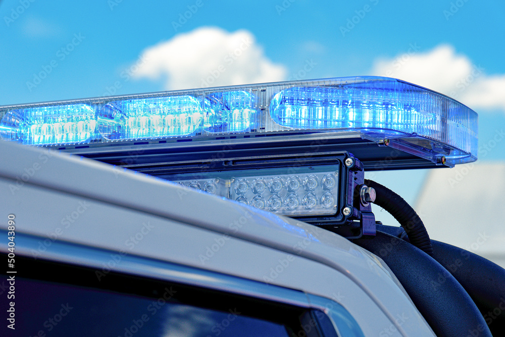 Rettungsdienst/Feuerwehr Blaulicht Stock Photo | Adobe Stock
