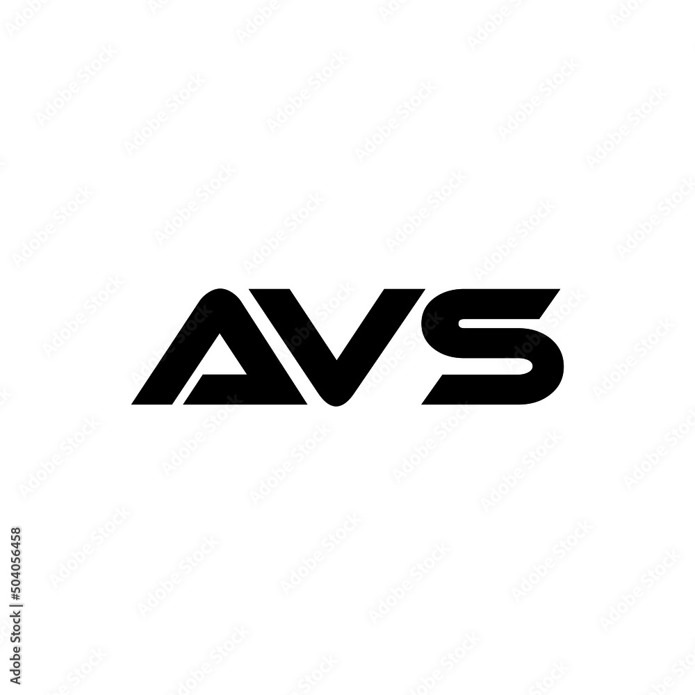 Vecteur Stock AVS letter logo design with white background in ...