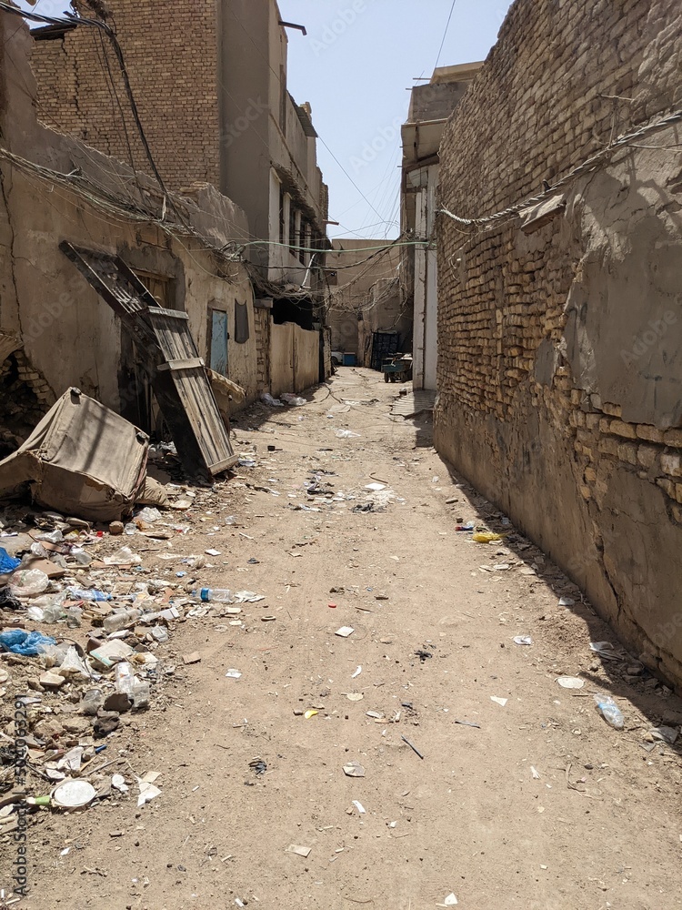 Basra, Iraq - April 26, 2022: cityscape photo of old market and streets ...