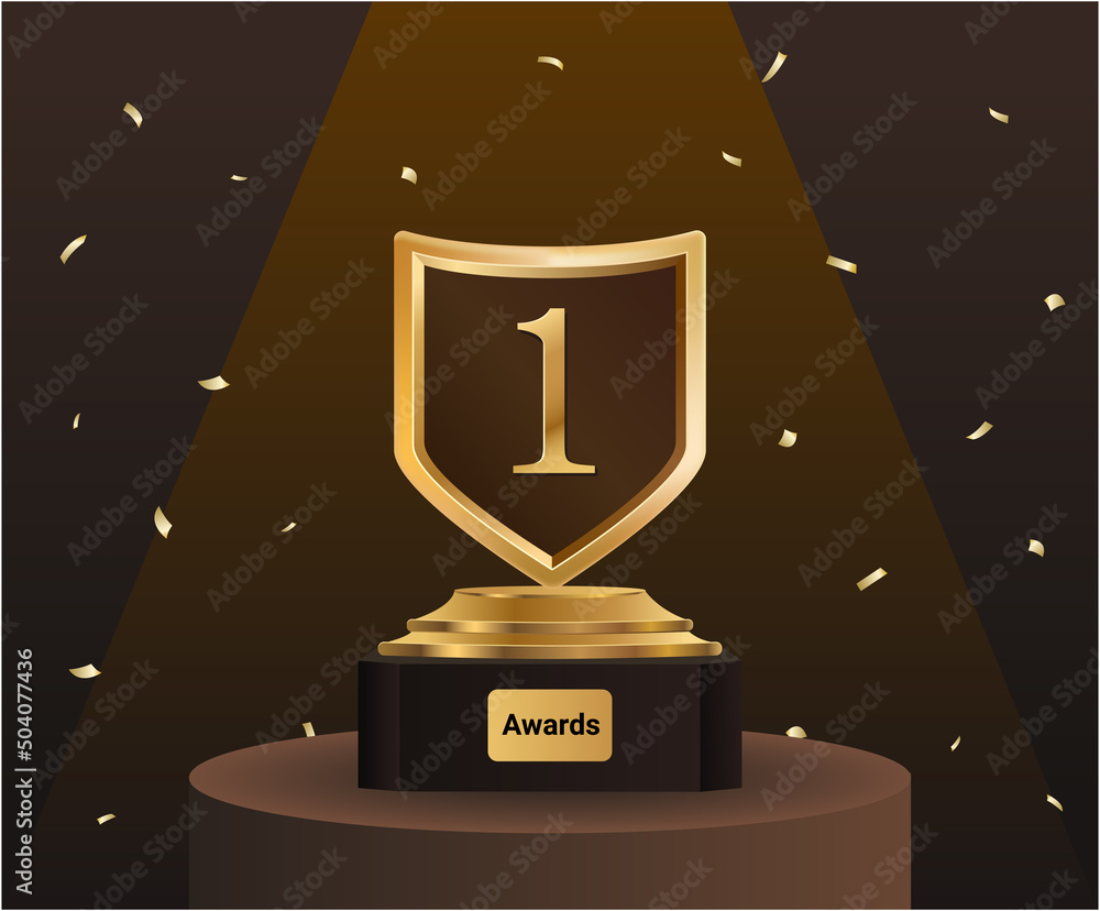 An award ceremony to give the trophy to the winner of the year-end ...