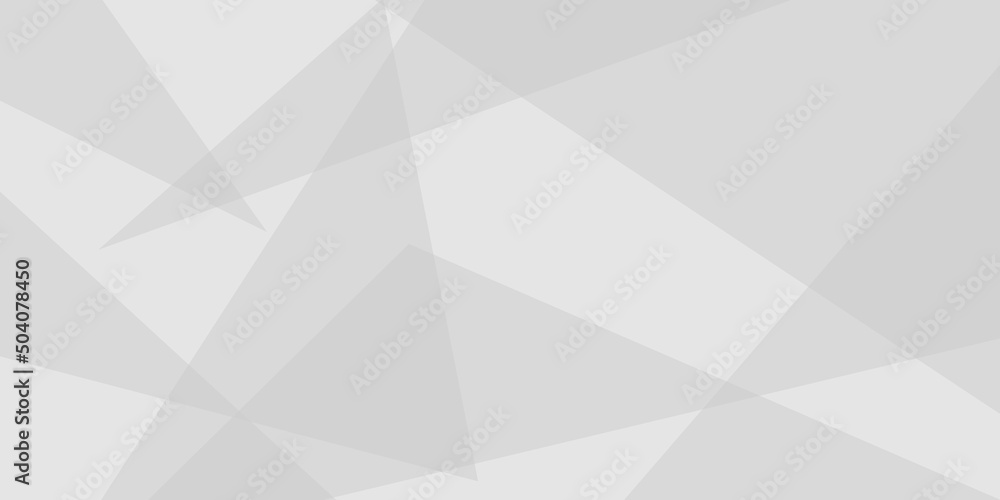 Abstract geometric background with triangles. White and grey background ...
