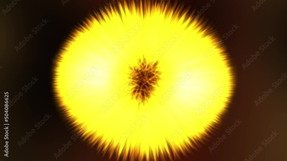 Warp pool light leak fire eye animation background. 2D render computer ...