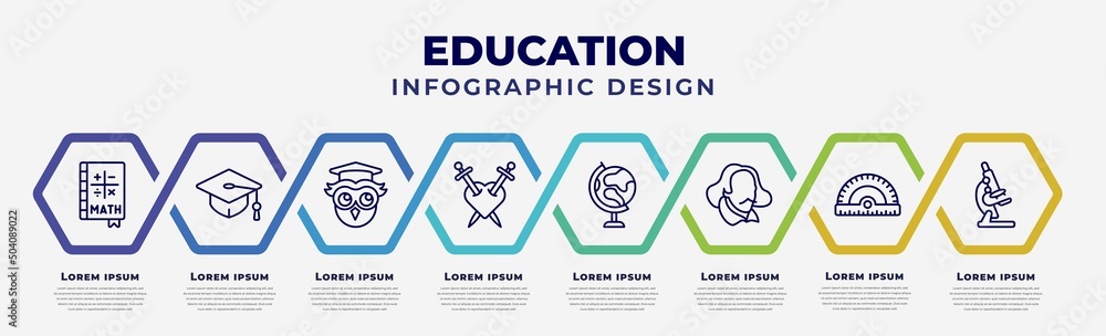 vector infographic design template with icons and 8 options or steps ...