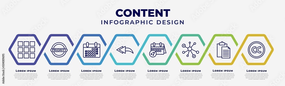 vector infographic design template with icons and 8 options or steps ...