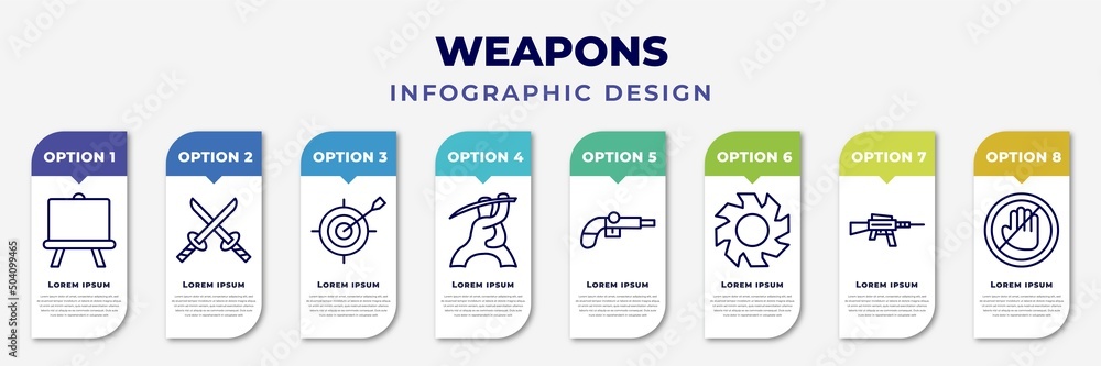 infographic template with icons and 8 options or steps. infographic for ...