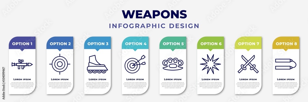 infographic template with icons and 8 options or steps. infographic for ...