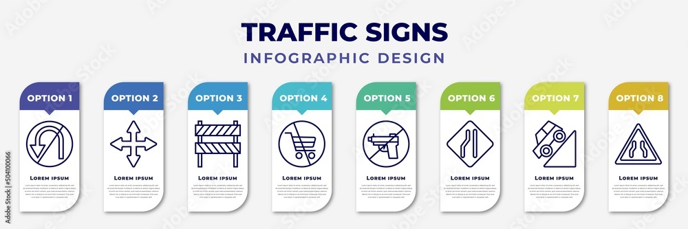 infographic template with icons and 8 options or steps. infographic for ...