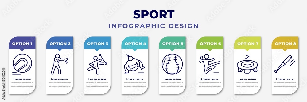 infographic template with icons and 8 options or steps. infographic for ...