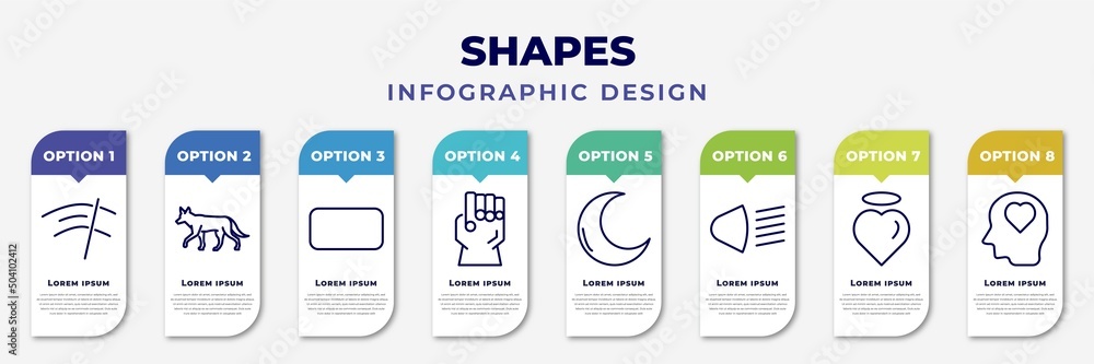 infographic template with icons and 8 options or steps. infographic for ...