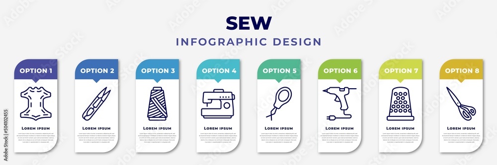 infographic template with icons and 8 options or steps. infographic for ...