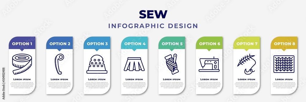 infographic template with icons and 8 options or steps. infographic for ...