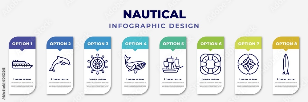 infographic template with icons and 8 options or steps. infographic for ...