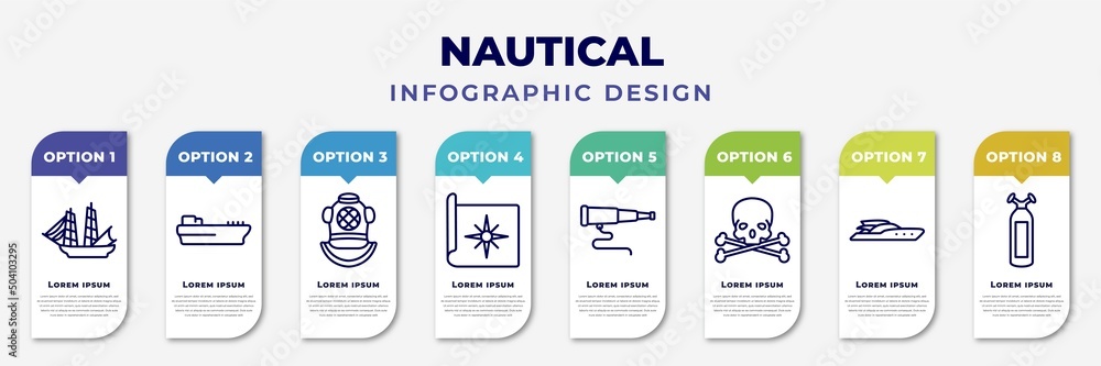 infographic template with icons and 8 options or steps. infographic for ...