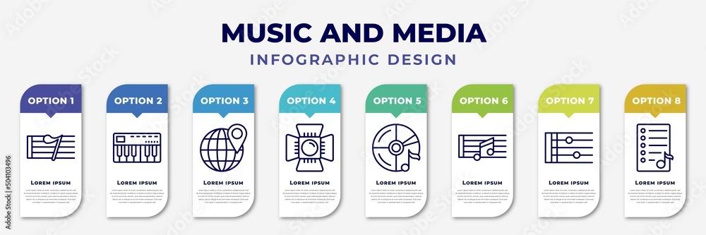 infographic template with icons and 8 options or steps. infographic for ...