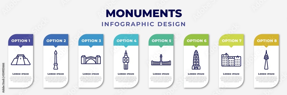 infographic template with icons and 8 options or steps. infographic for ...