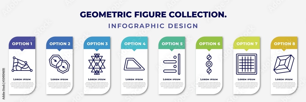 infographic template with icons and 8 options or steps. infographic for ...