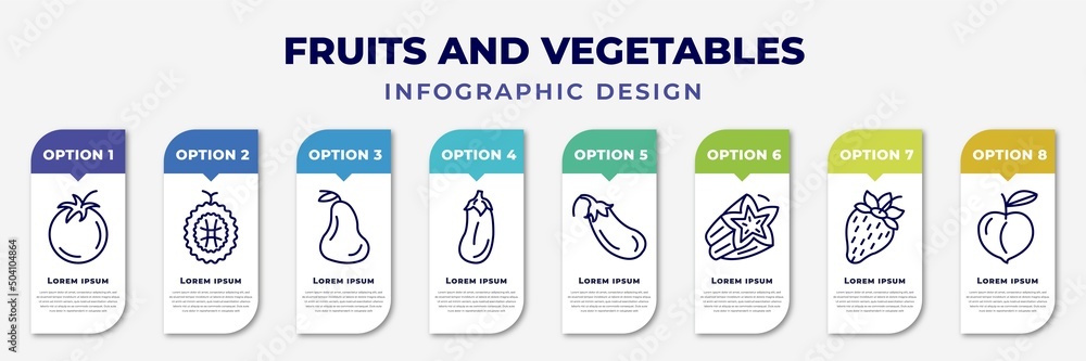infographic template with icons and 8 options or steps. infographic for ...