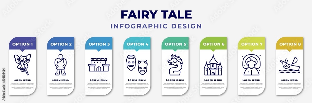infographic template with icons and 8 options or steps. infographic for ...