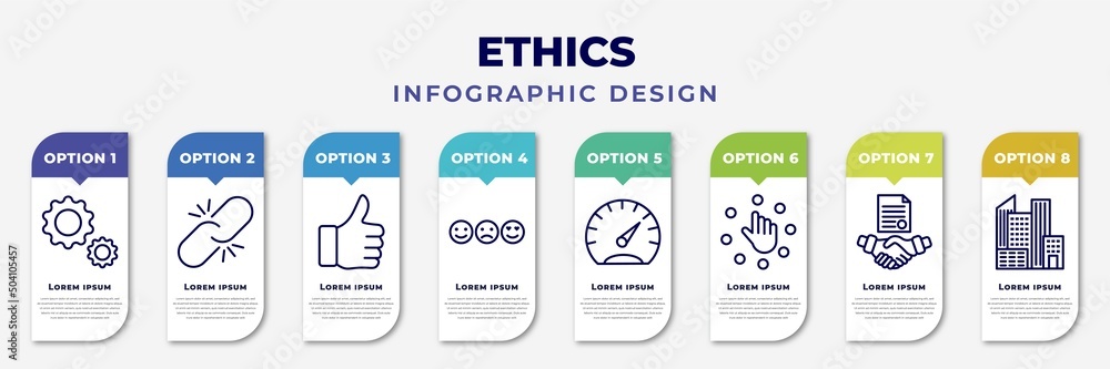 infographic template with icons and 8 options or steps. infographic for ...