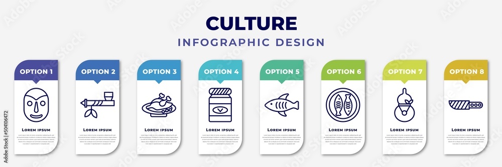 infographic template with icons and 8 options or steps. infographic for ...