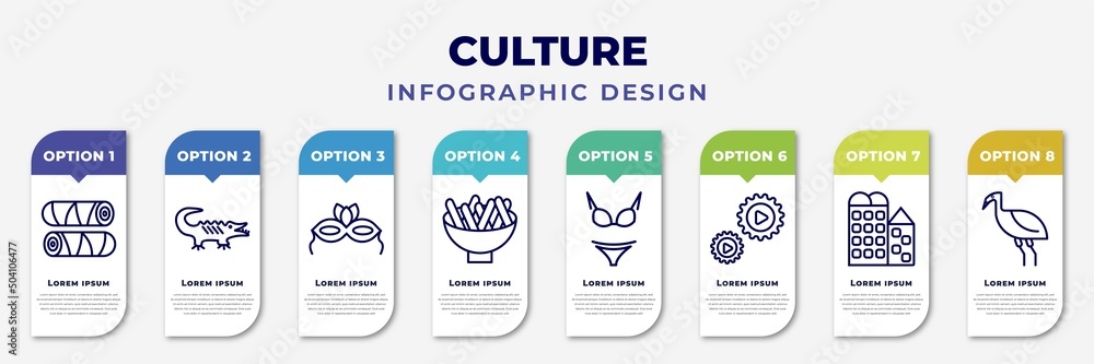 infographic template with icons and 8 options or steps. infographic for ...