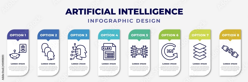 infographic template with icons and 8 options or steps. infographic for ...