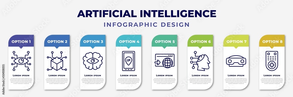 infographic template with icons and 8 options or steps. infographic for ...