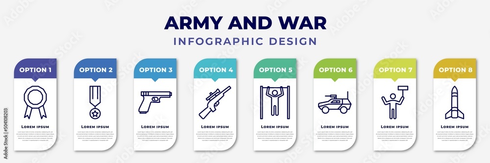 infographic template with icons and 8 options or steps. infographic for ...