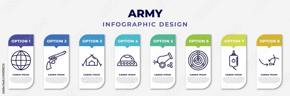 infographic template with icons and 8 options or steps. infographic for ...