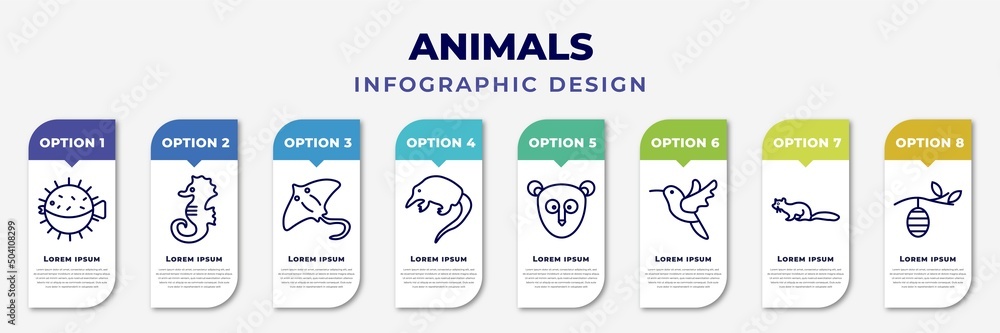 infographic template with icons and 8 options or steps. infographic for ...