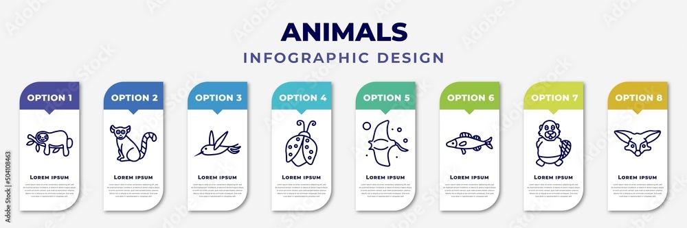 infographic template with icons and 8 options or steps. infographic for ...