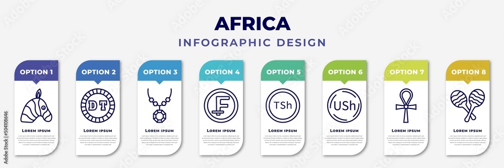 infographic template with icons and 8 options or steps. infographic for ...