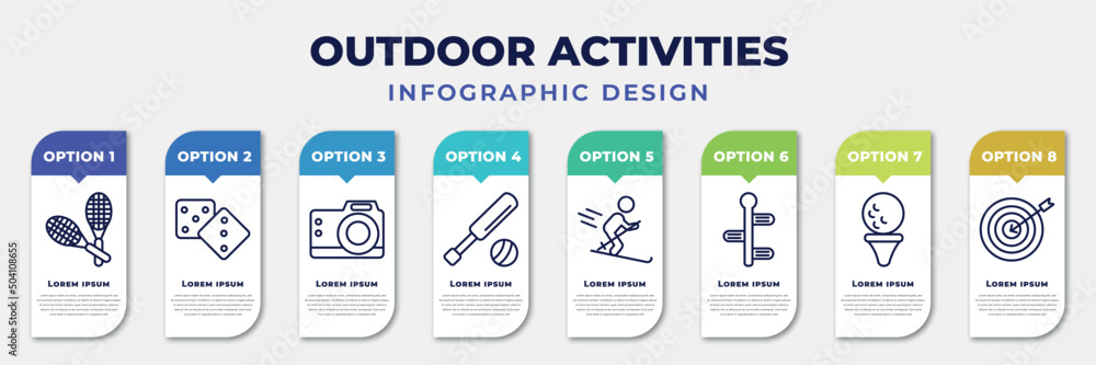 infographic template with icons and 8 options or steps. infographic for ...