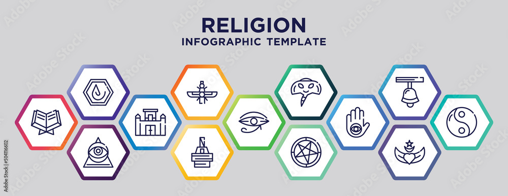 Vettoriale Stock hexagon infographic template design. infographic ...