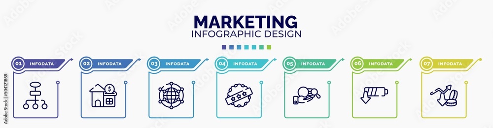 infographic for marketing concept. vector infographic template with ...