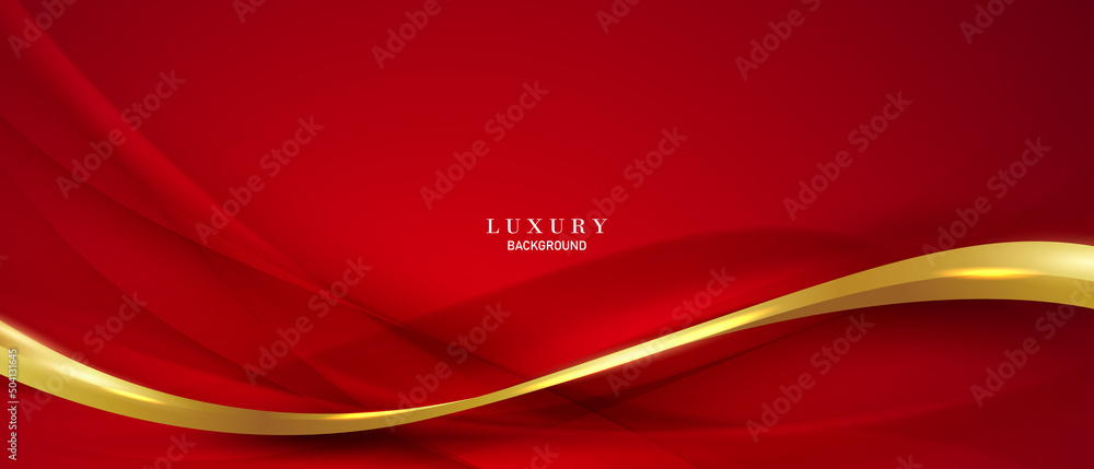 abstract vector luxury red and gold background modern creative concept ...