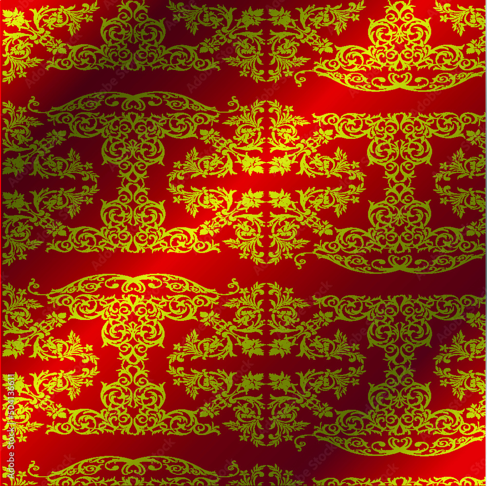 Royal vector textile on red background, luxury red royal wallpaper ...
