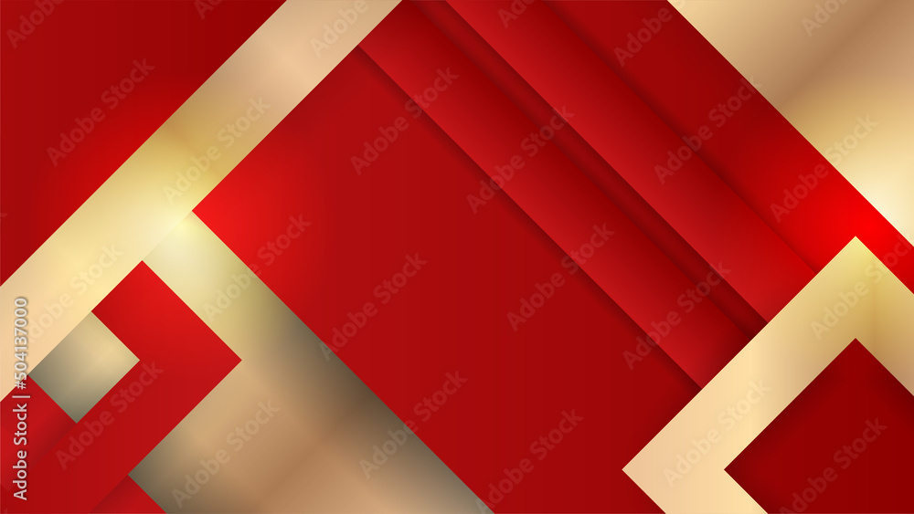 Abstract red and gold lines background Stock Vector | Adobe Stock
