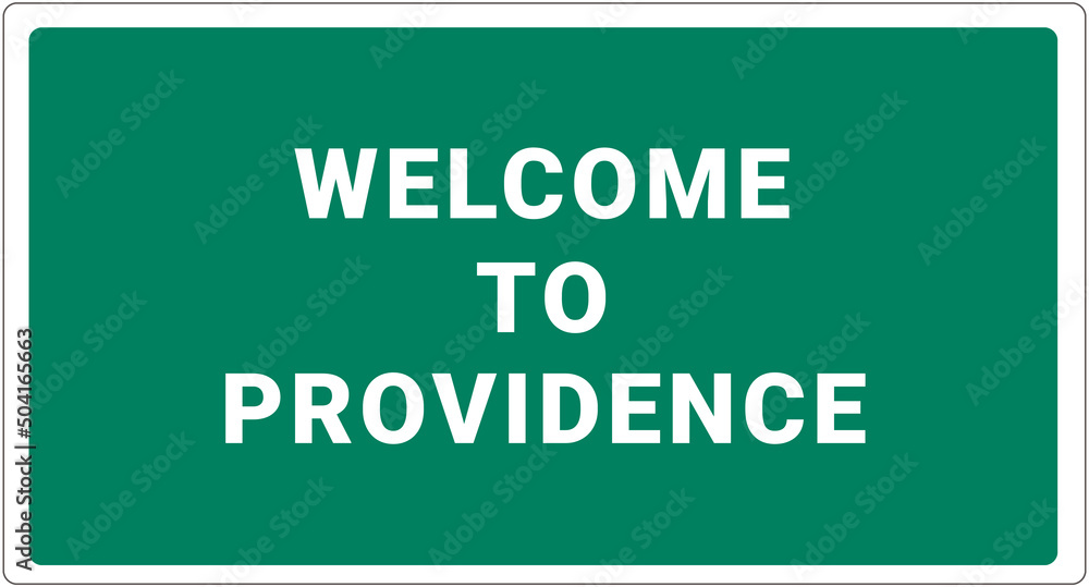 Welcome to Providence. Providence logo on green background. Providence ...