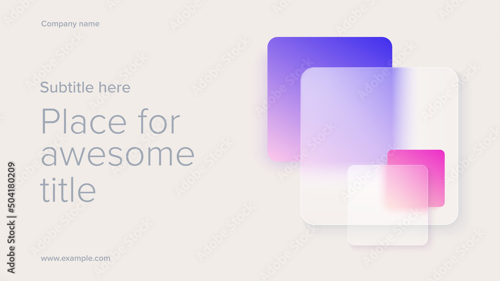 Abstract minimalistic background for presentation slide in ...