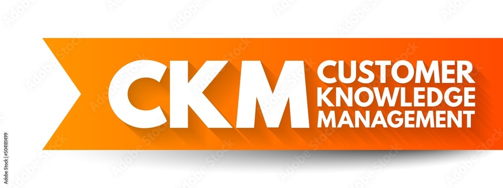 CKM Customer Knowledge Management - emerges as a crucial element for ...