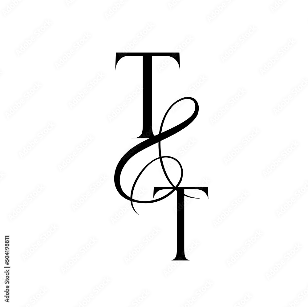 tt, tt, monogram logo. Calligraphic signature icon. Wedding Logo ...