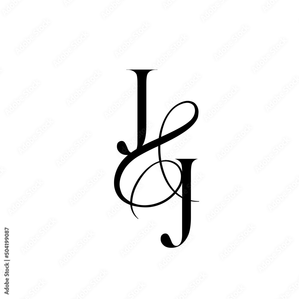 jj, jj, monogram logo. Calligraphic signature icon. Wedding Logo ...
